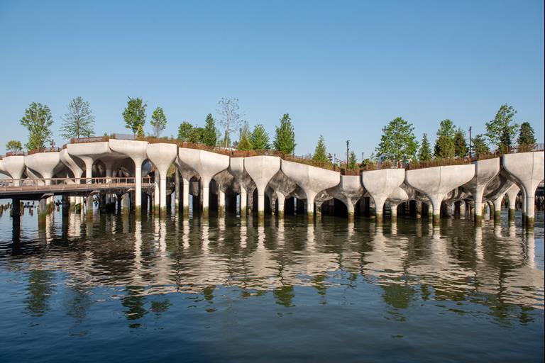 Heatherwick’s garden pier opens on New York’s Hudson River | News ...